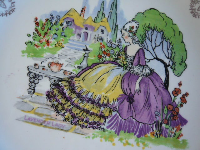 Crinoline Lady Cake Plate